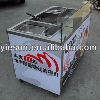 Newest Hot Sale Mobile Fried Chicken Fryer Cart & Chips Snack Cart/food ...