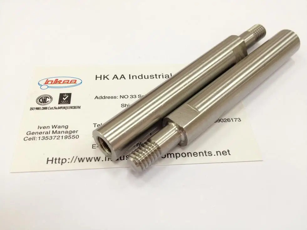 Cnc Machined Steel Inner Hexagon Threaded Shaft - Buy Threaded Shaft ...