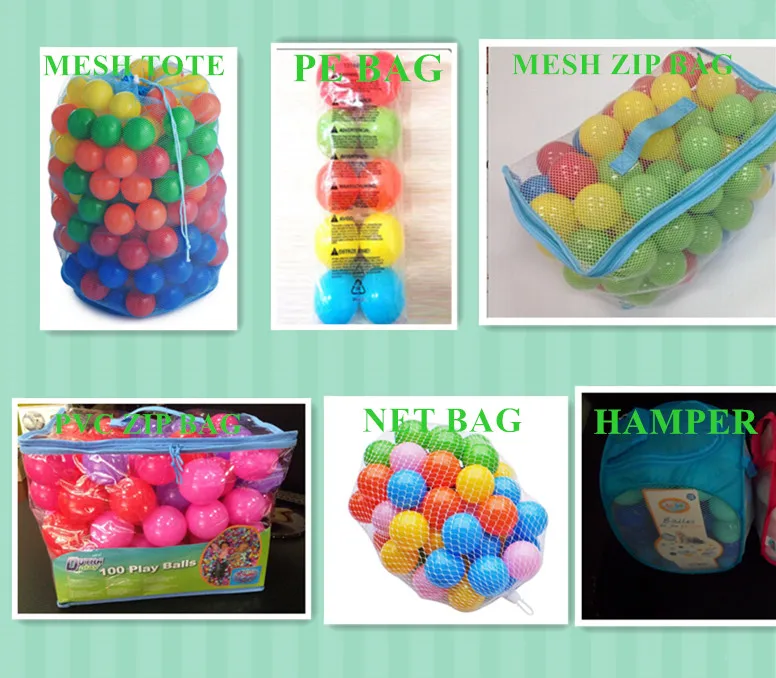 7.5cm 100pcs Play Balls Soft Plastic Non-toxic Phthalate-free Crush ...