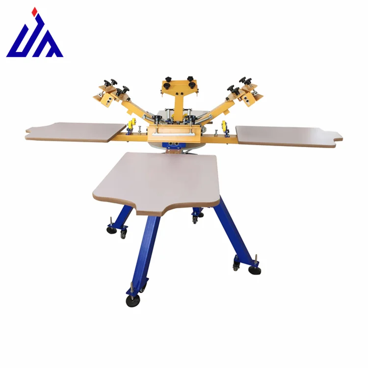4 Color 4 Station Manual Rotary Screen Printing Press - Buy Screen ...