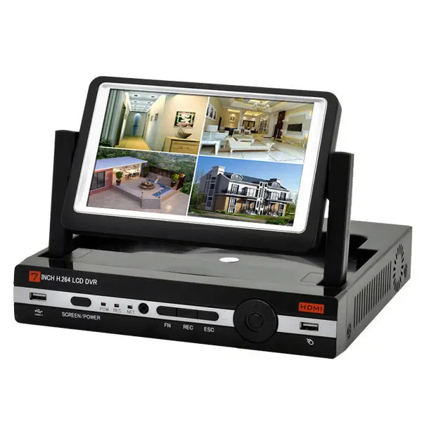 Ahd Cloud Mobile View Mini 4 Channel Dvr With Lcd Monitor - Buy 4 ...