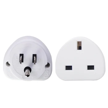 Uk To Usa Plug Adapter Converts 3 Pin British Plug To 3 Prong Grounded ...