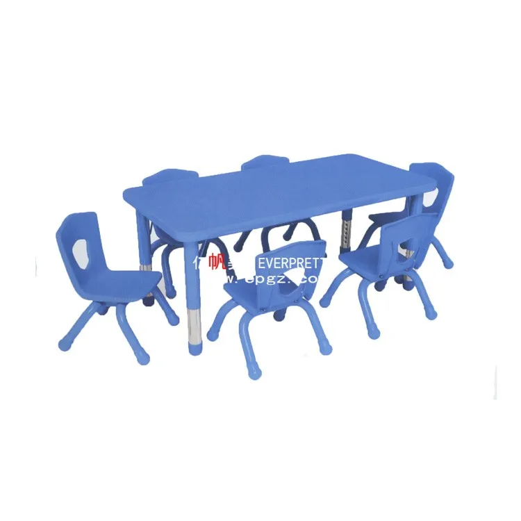 Educational Kindergarten Furniture Height Adjustable Kids Table And ...