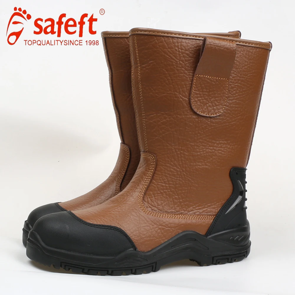 Light Weight Warm Steel Toe Rubber Sole Safety Boots For Mining And ...