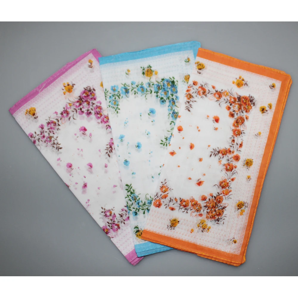 2018 Knit Handkerchief Fabric Practical 100% Cotton Square Blank ...