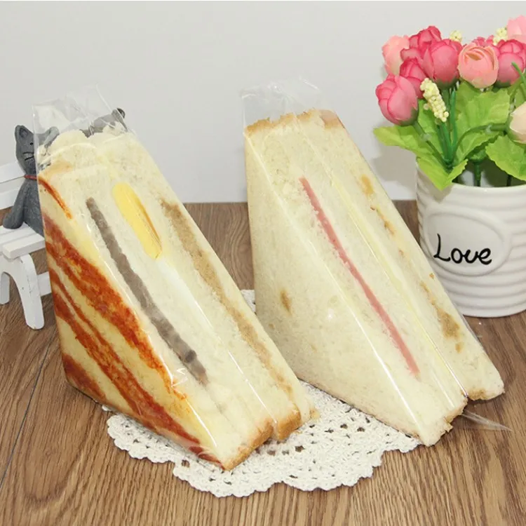 Transparent Opp/cpp Plastic Sandwich Triangle Packaging Bag - Buy ...
