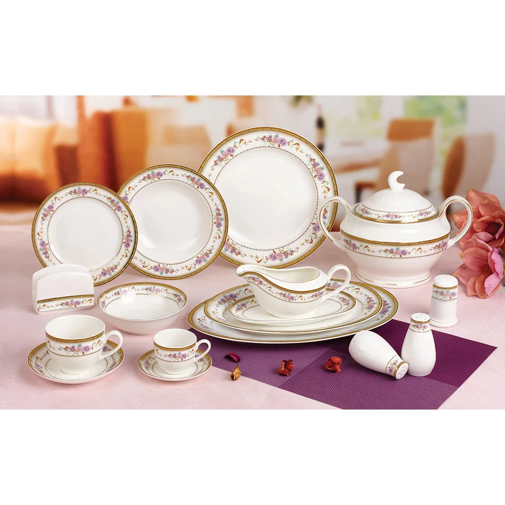 86pcs Luxury Royal Exquisite Porcelain Tableware Dinnerware Sets - Buy ...
