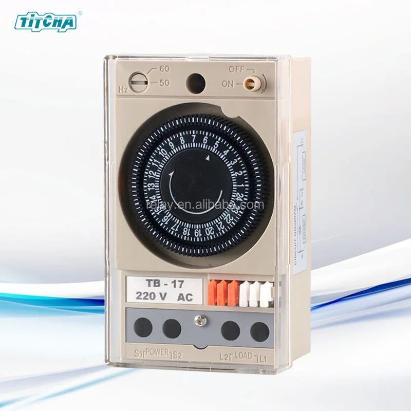 Tb17 Mechanical Timer Din Rail / 110 Volt 240 Volt Timer Time Switch ...