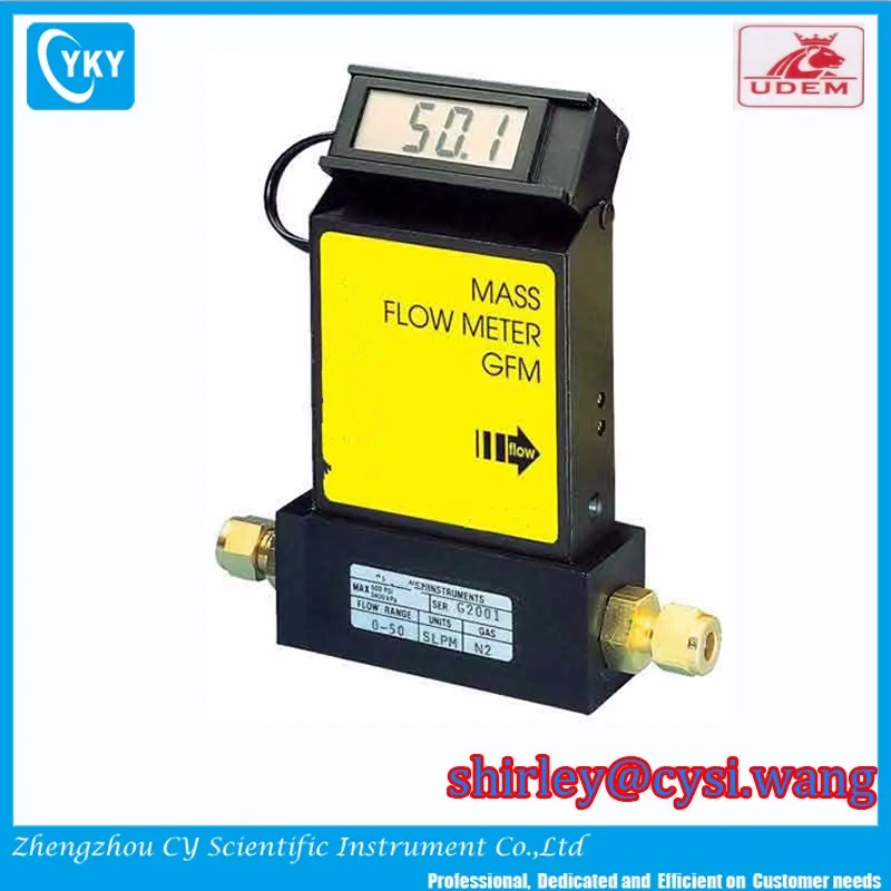 Compact Precision Stainless Steel Digital Hydrogen Gas Mass Flow ...