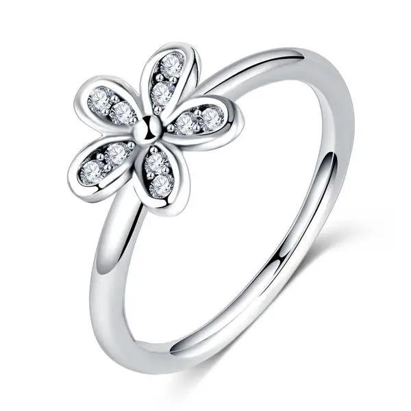 Single Daisy Sterling Silver Wholesale Ring Made in China