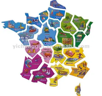Educational Toys Kid's Gift France Map Paper Jigsaw Puzzle - Buy ...