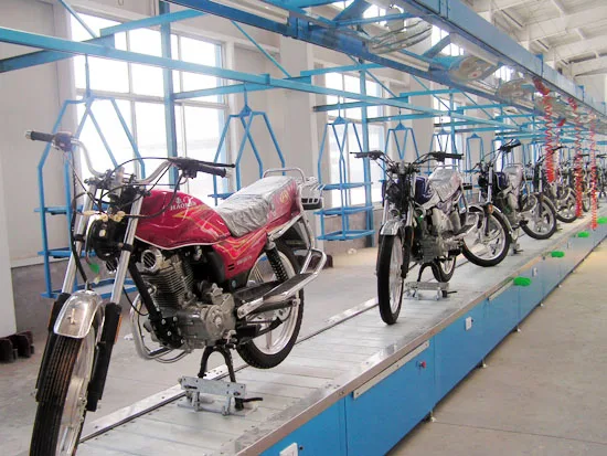 Highly Standardized Motorcycle Assembly Line - Top Sales