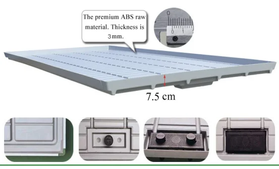 Hydroponic Growing Trays - Efficient Flood and Drain System