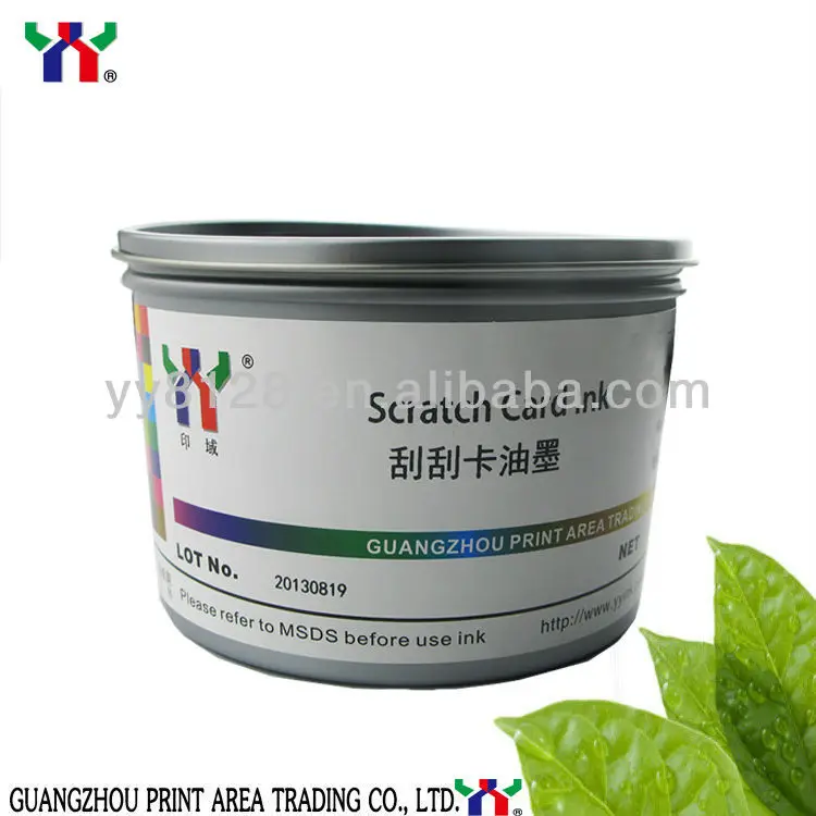 Screen Printing Scratch off Ink for Lottery Tickets