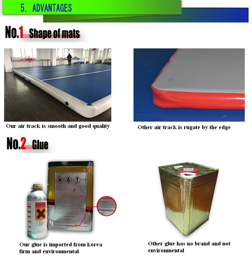 Inflatable Triangle Tumbling Mat - Gymnastics Equipment