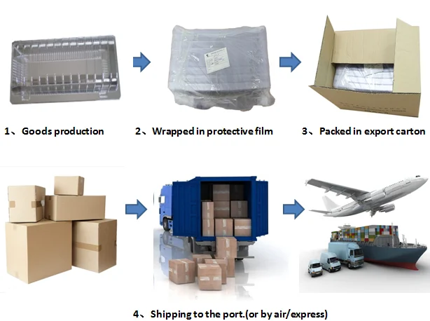 Custom Recyclable Clamshell Clear Plastic Double Blister Packaging