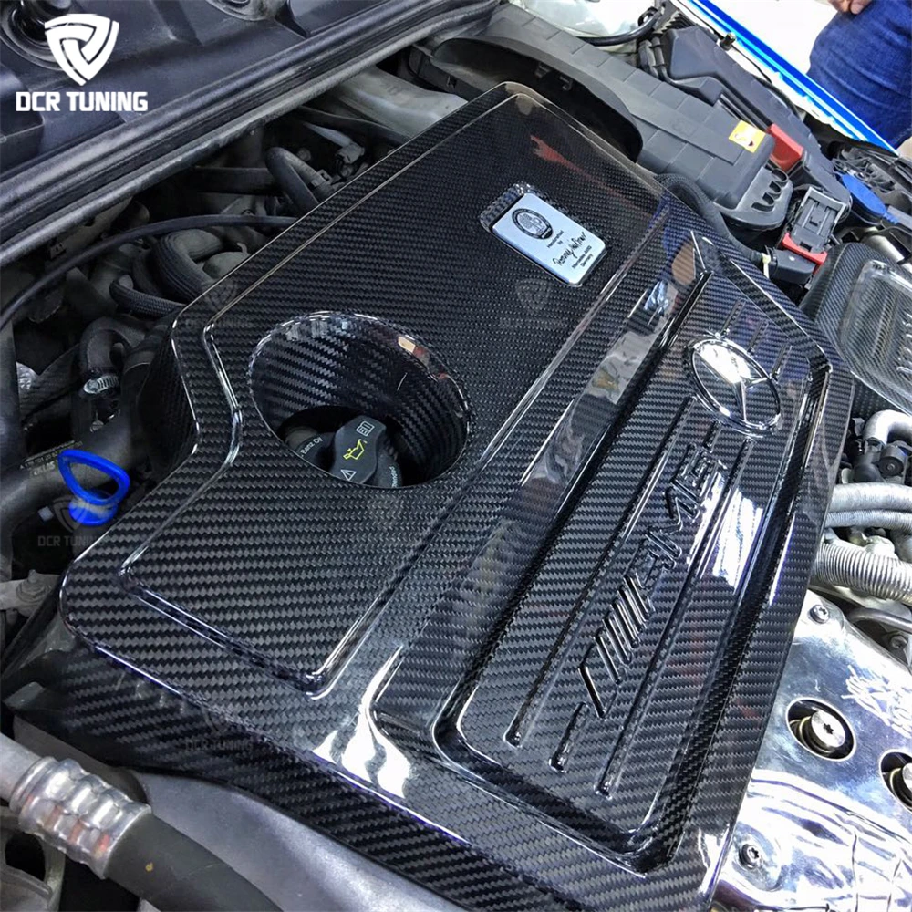 For Mercedes-benz A45 Cla45 Gla45 Amg Carbon Fiber Engine Cover ...