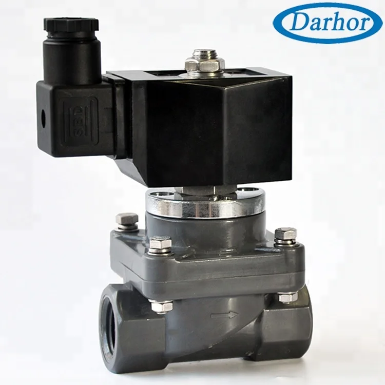 2 Way Chemical Solenoid Valve Upvc Cpvc Anti Corrosive Solenoid Valve 12v 24v 110v 220v - Buy ...