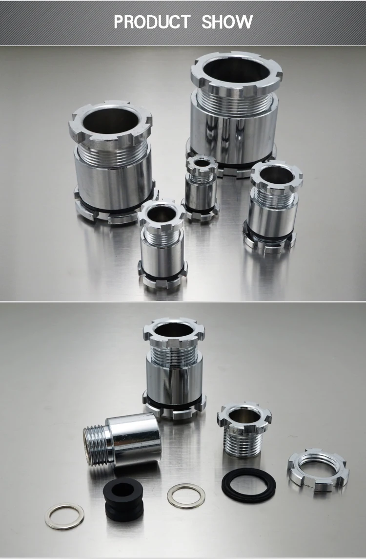 Ip54 Jis Type Jis-25 3/4'' Thread Chromium Plated Marine Cable Gland ...