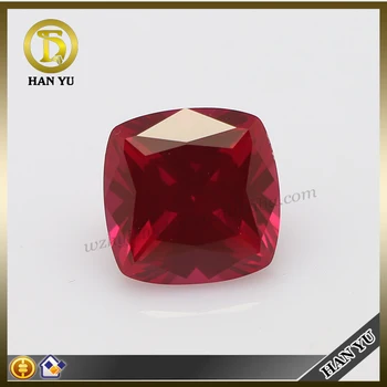Indian Ruby Stone Cushion Cut Corundum 5# Red Ruby Stone - Buy Ruby ...