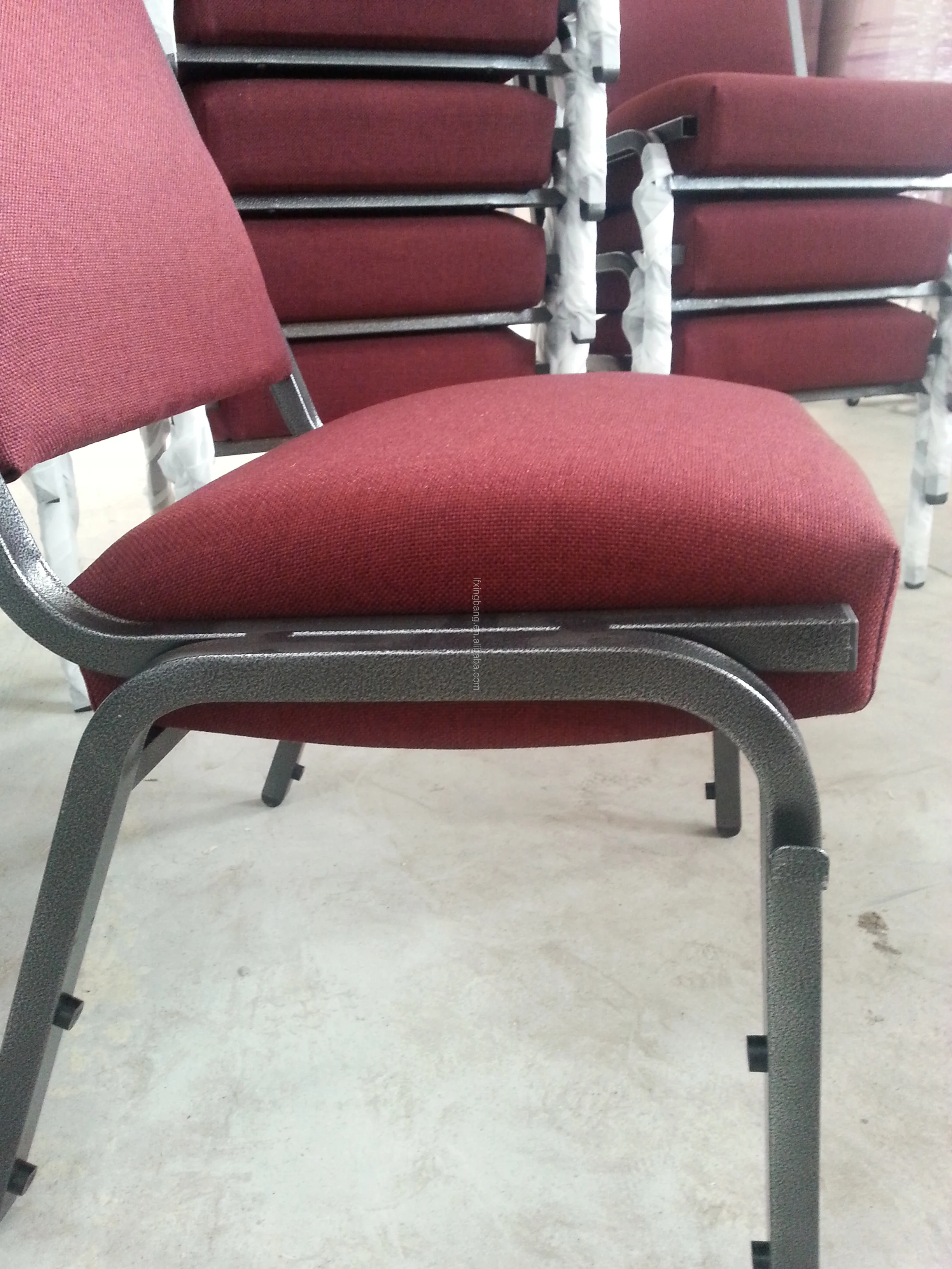 Steel Interlocking Church Chair Without Arm - Durable & Stylish