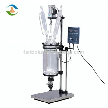 5l Lab Vacuum Distillation Hydrolysis Stirring Glass Reactor - Buy ...