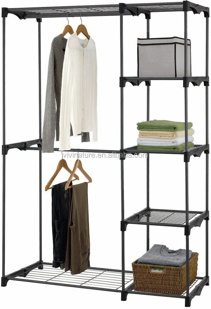 Estante de Metal expandible para ropa, organizador de almacenamiento ...