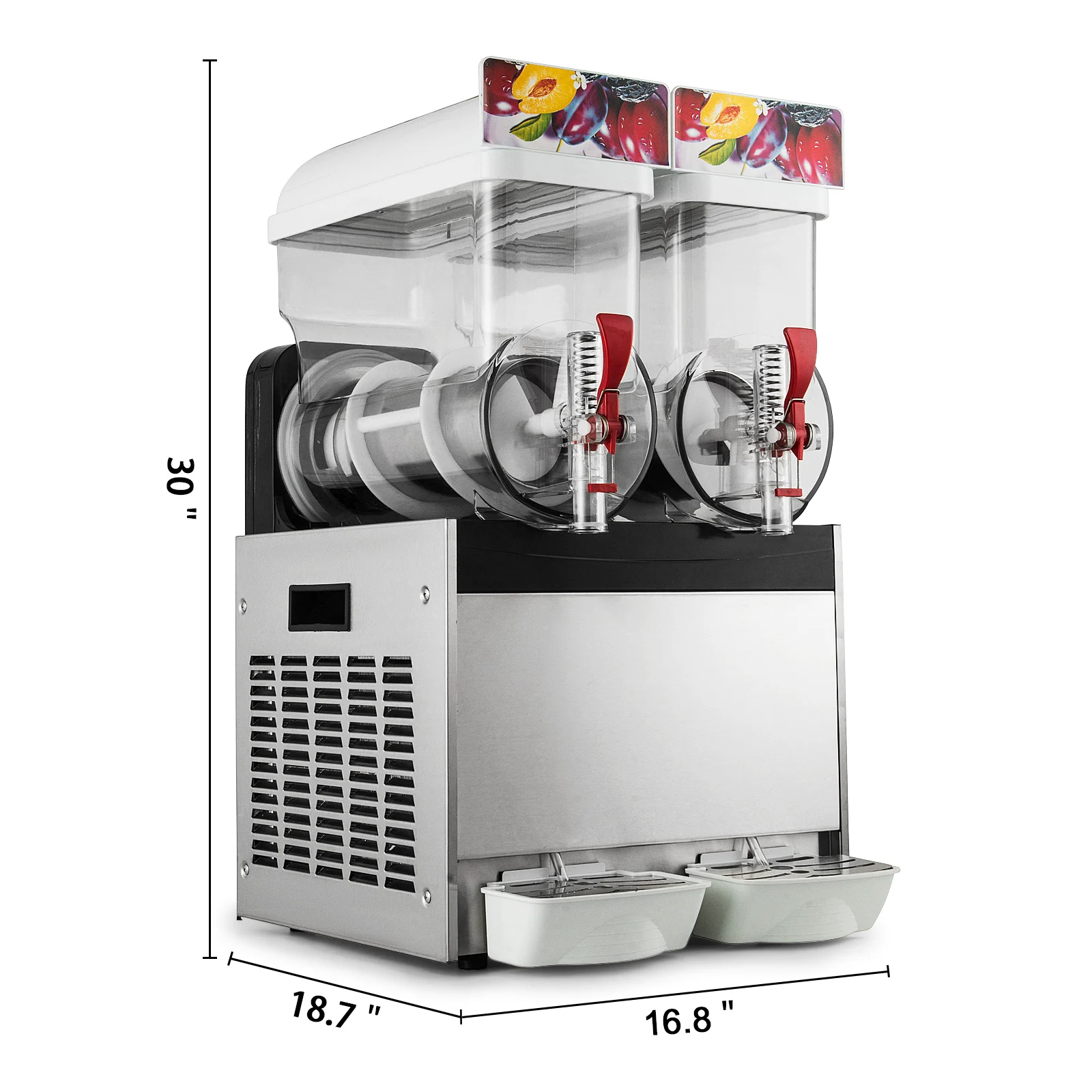 Solid Slush Machine 2 Tanks 30l Frozen Margarita Drink Machine Us ...