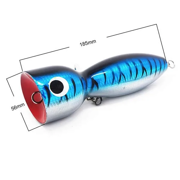 Gt Giant Trevally Wahoo Tuna Saltwater Fishing Offshore Wooden Popper ...