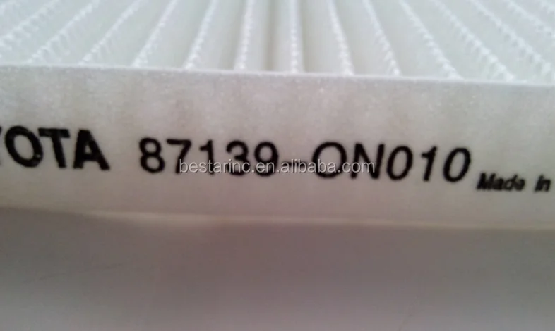 Auto Engine Cabin Filter 87139-on010 For Toyota Car - Buy Oem# 87139 ...