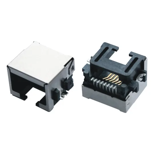 Mid Mount Rj45 Shielded Grey Connector Price L829-1j1t-43 Single Port ...