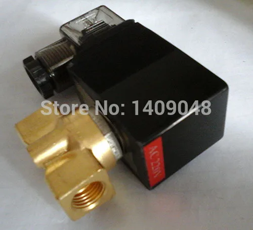 Gogo 0-120bar/90bar/50bar/35bar 2 Way High Pressure Air Solenoid Valve 1/4" Bsp 12v 24v Dc ...