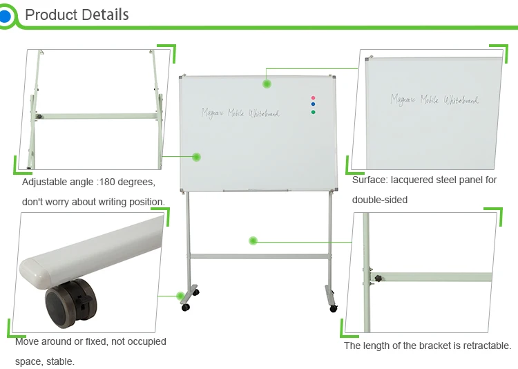 High Quality Movable Magnetic Whiteboard Writing Board With Stand And ...