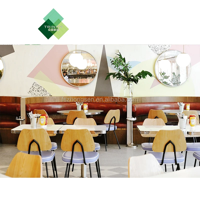 Used Modern Design Commercial Fast Food Restaurant Furniture For ...