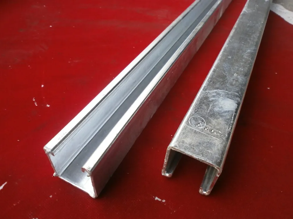 Plain Steel C Channel Oem Type Unistrut Factory Prices - Buy Plain ...