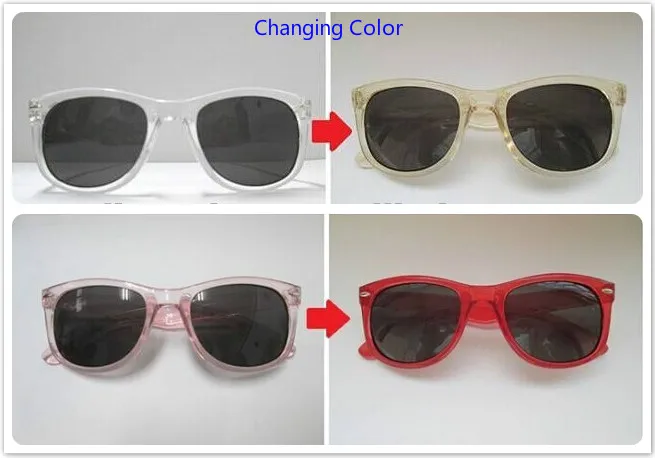 Color Changing Plastic Sunglasses 2018 - Promotional Frames