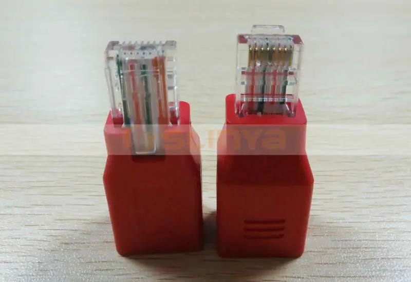 Network Male To Female Rj45 Adapter Extension Connector Straight Thru ...