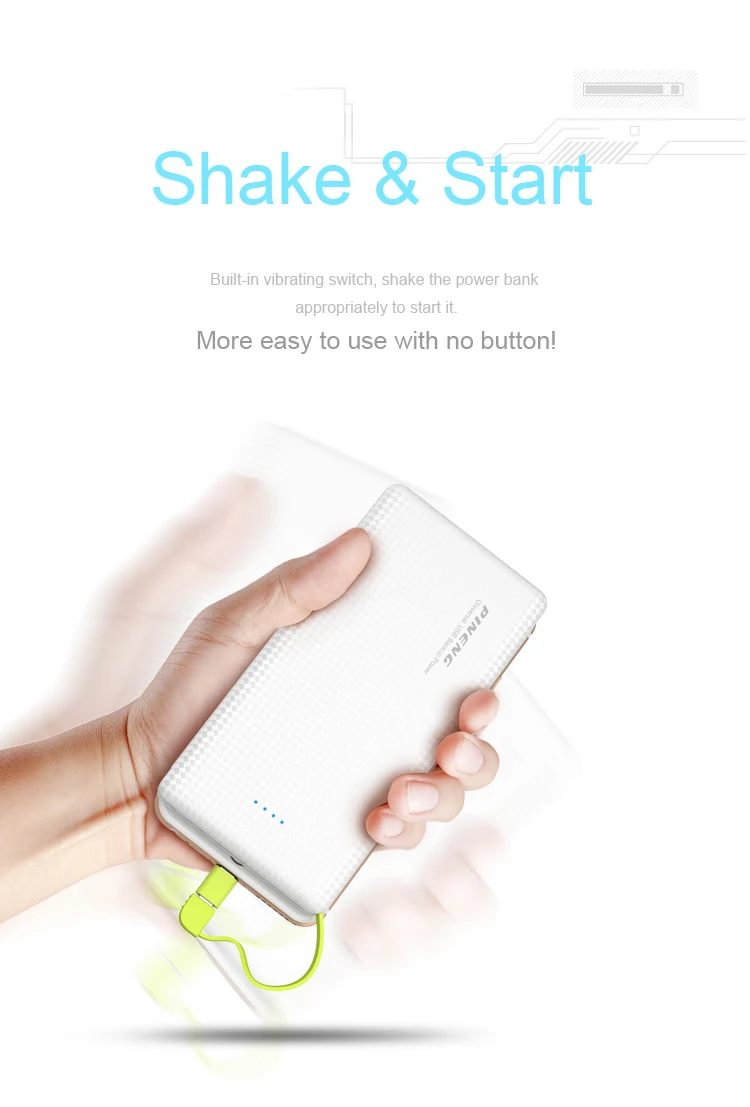Pineng PN-951 Power Bank - 15 Years Original, Portable, and Efficient