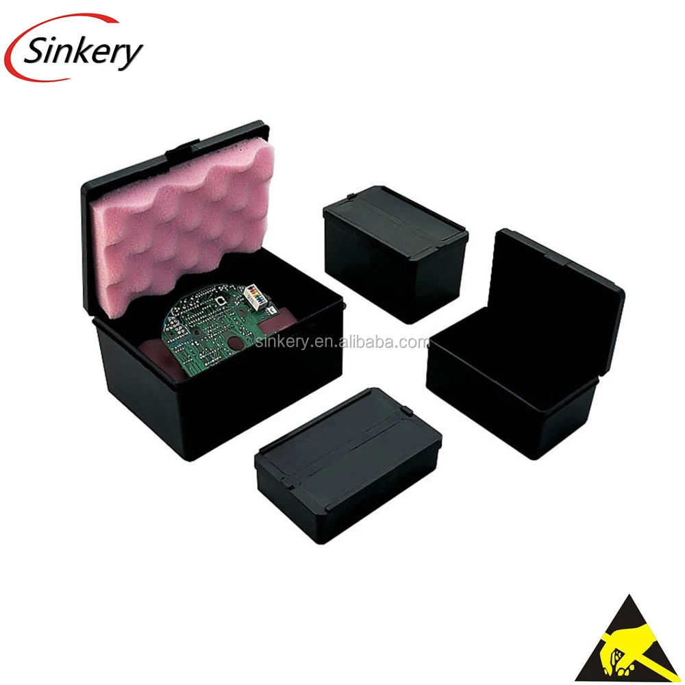 Custom Size Black Anti Static Esd Component Box - Buy Black Esd ...