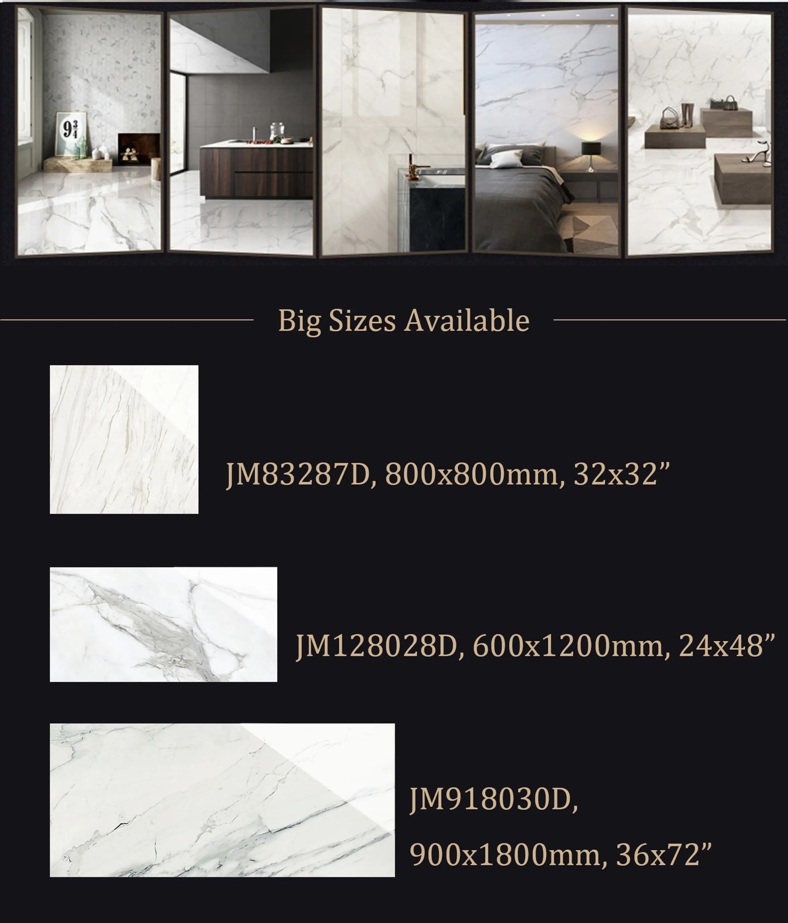 750x1500mm Marble Look Blue Continuous Porcelain Glossy Floor Tile ...