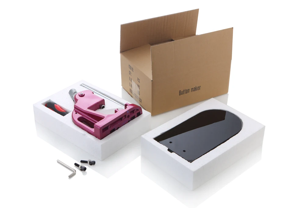 56mm Rotary Badge Maker Button Machine Kit With Paper Cutter And Badge ...