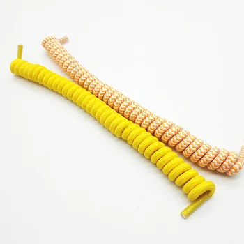 Colorful Curly Spiral Shoe Laces Special Colored Coil Elastic Shoelace ...