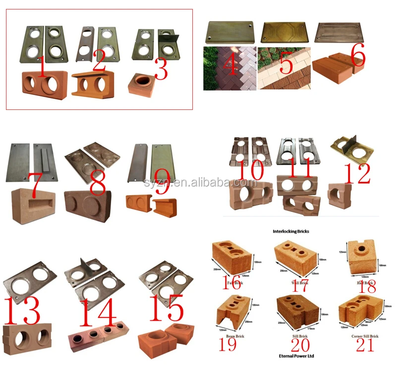 La Produzione Di Blocchi Di Mattoni Di Terra Compressa Pressa Macchina ...