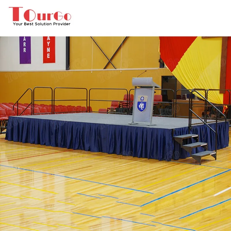2017 Best Selling Movable Fold Up Stage With Carpet Stage Platforms For ...
