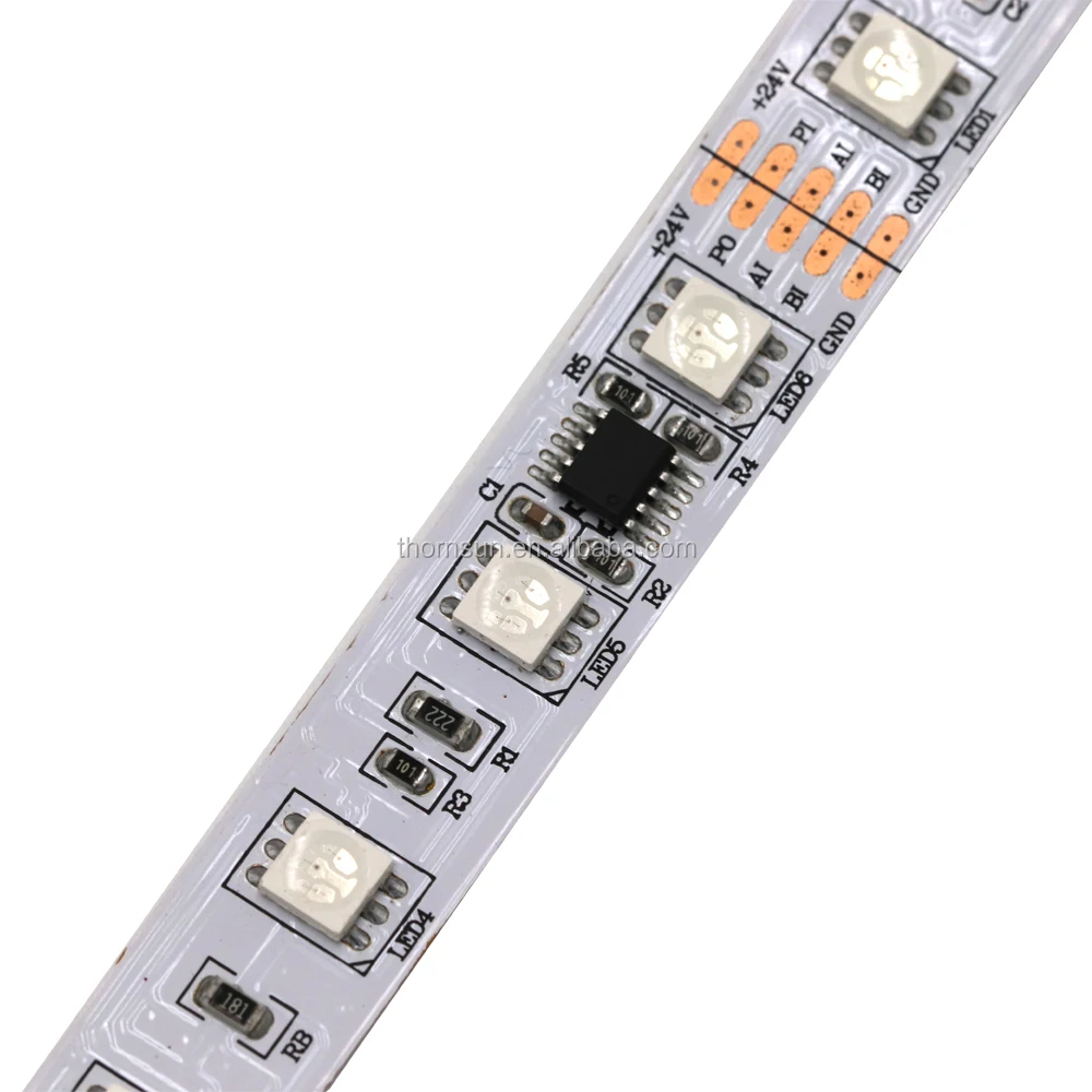 Drop Ship Addressable Dmx 512 24v Rgb Rgbw 10 Pixels/m Led Strip 60leds ...