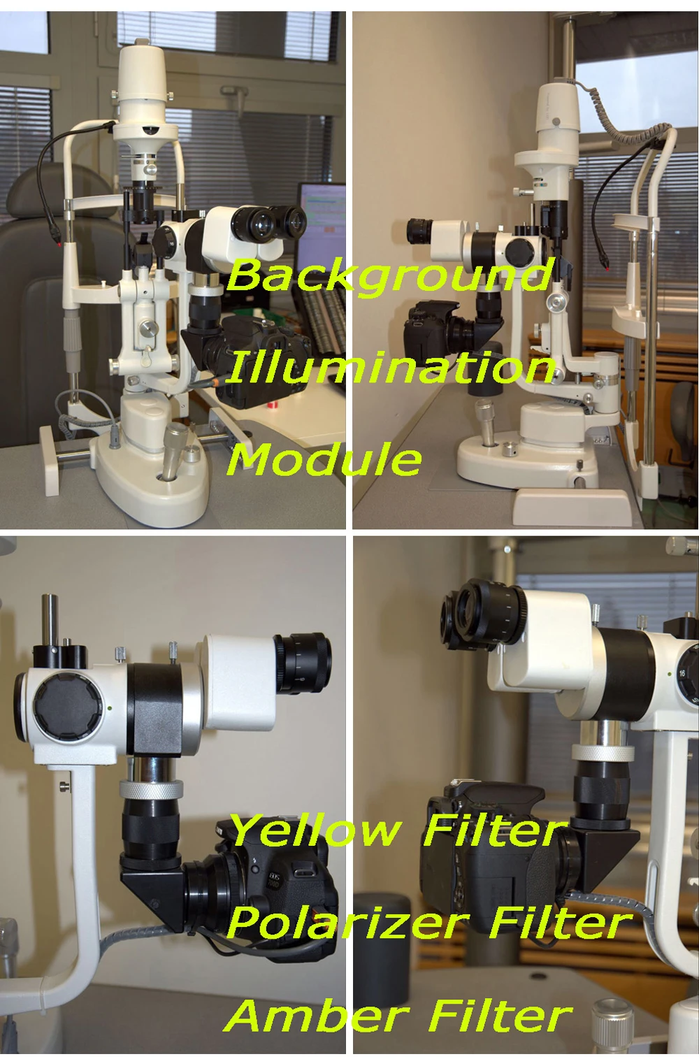 Slit Lamp Adapters Optical Adaptors For Slit Lamp Illumination Filters ...