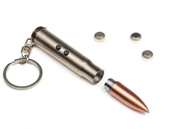 Custom Logo Lights & Lighting Keychain Bullet Gift Pen Light Keychain ...