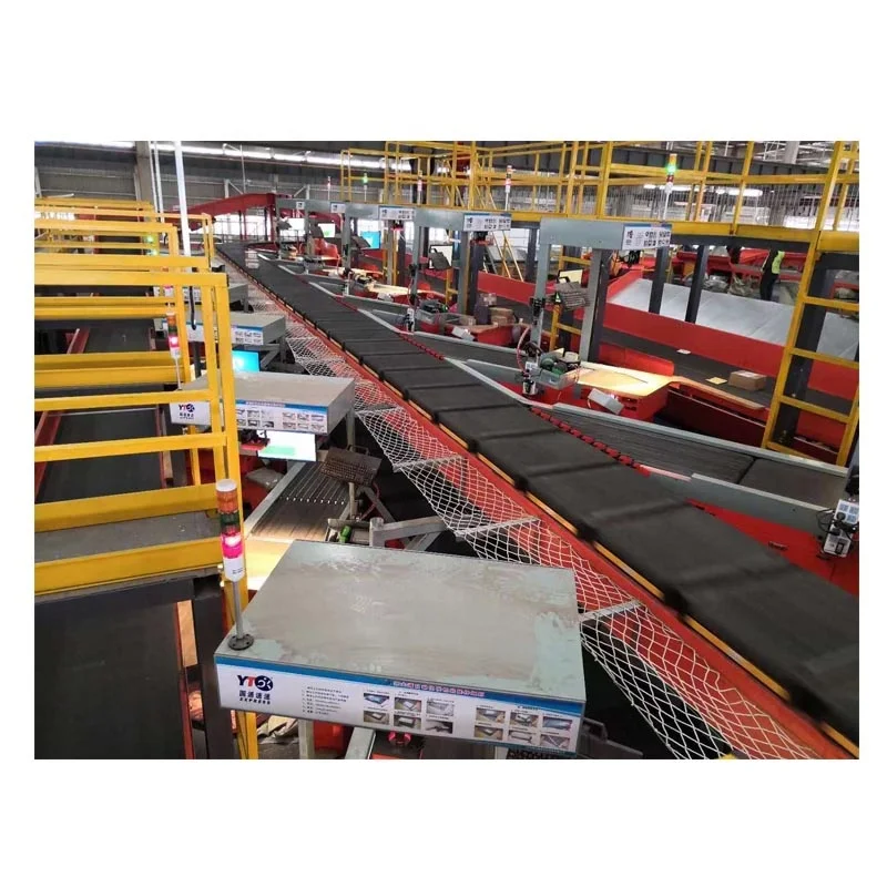 Parcel Automatic Cross Belt Sorter System Oval Shape - Buy Sortation ...