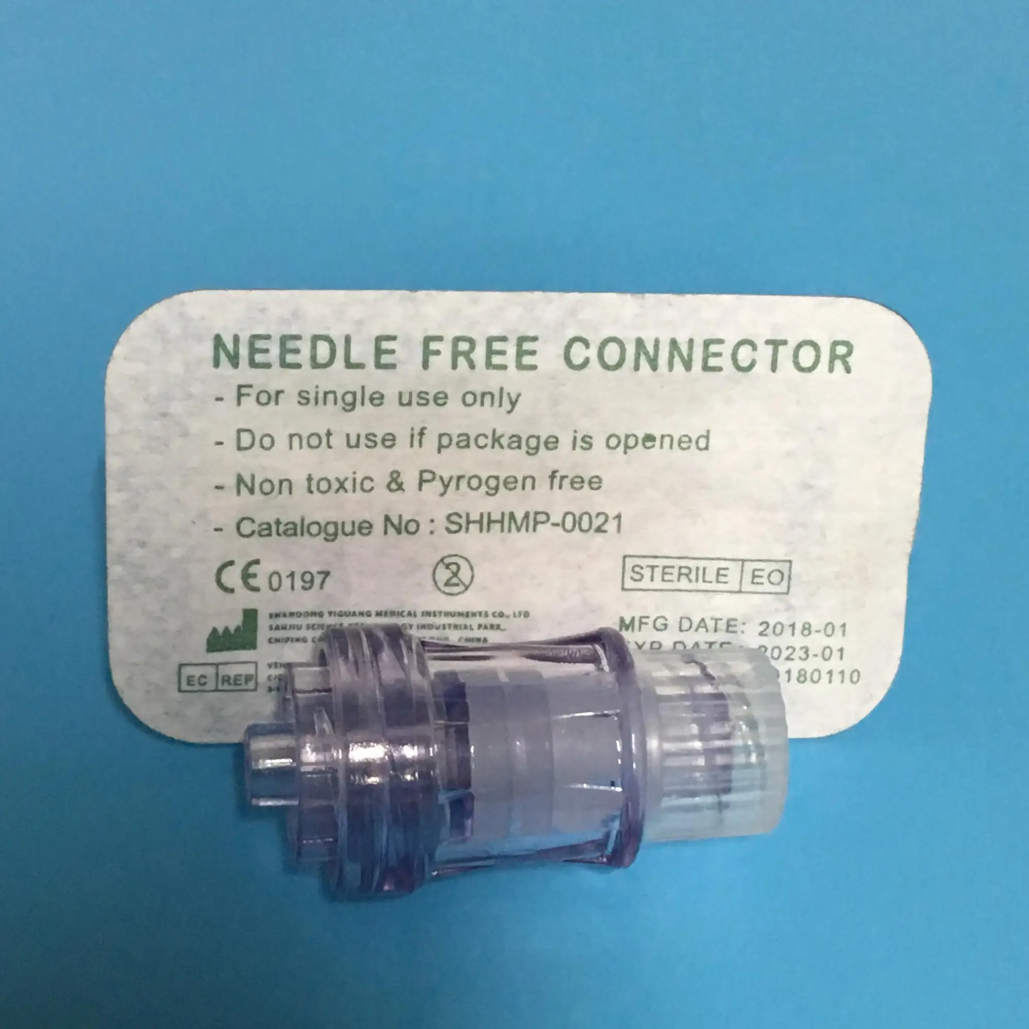 Needle Free Connector With Transparent Silicon Piston Medical Grade Pc ...
