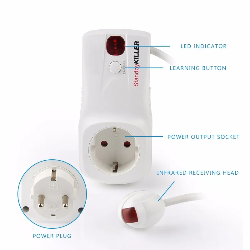 230v 10a Energy Saving Power Socket Tv Standby Killer Socket - Buy ...